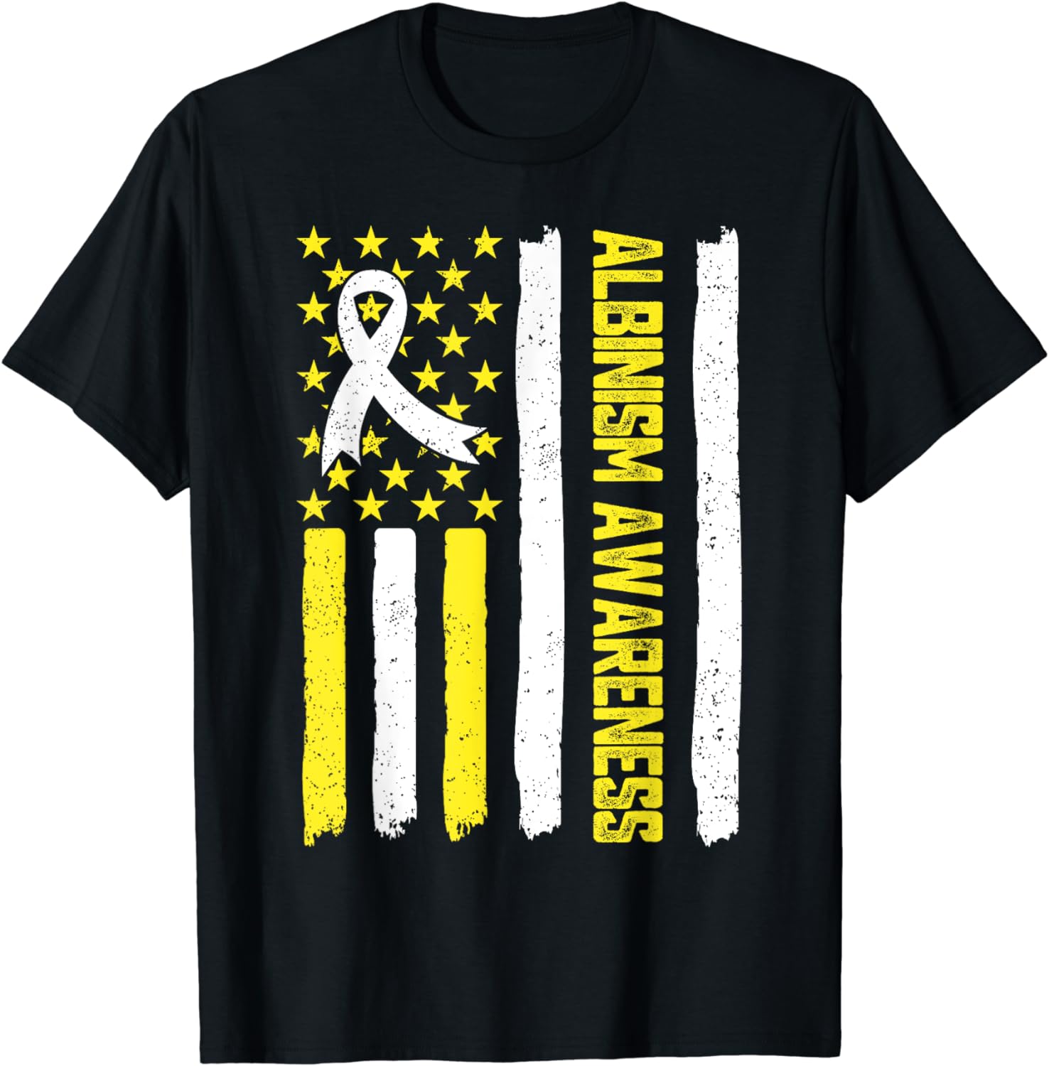 Albinism Awareness Month American Flag Ribbon T-Shirt - Walmart.com
