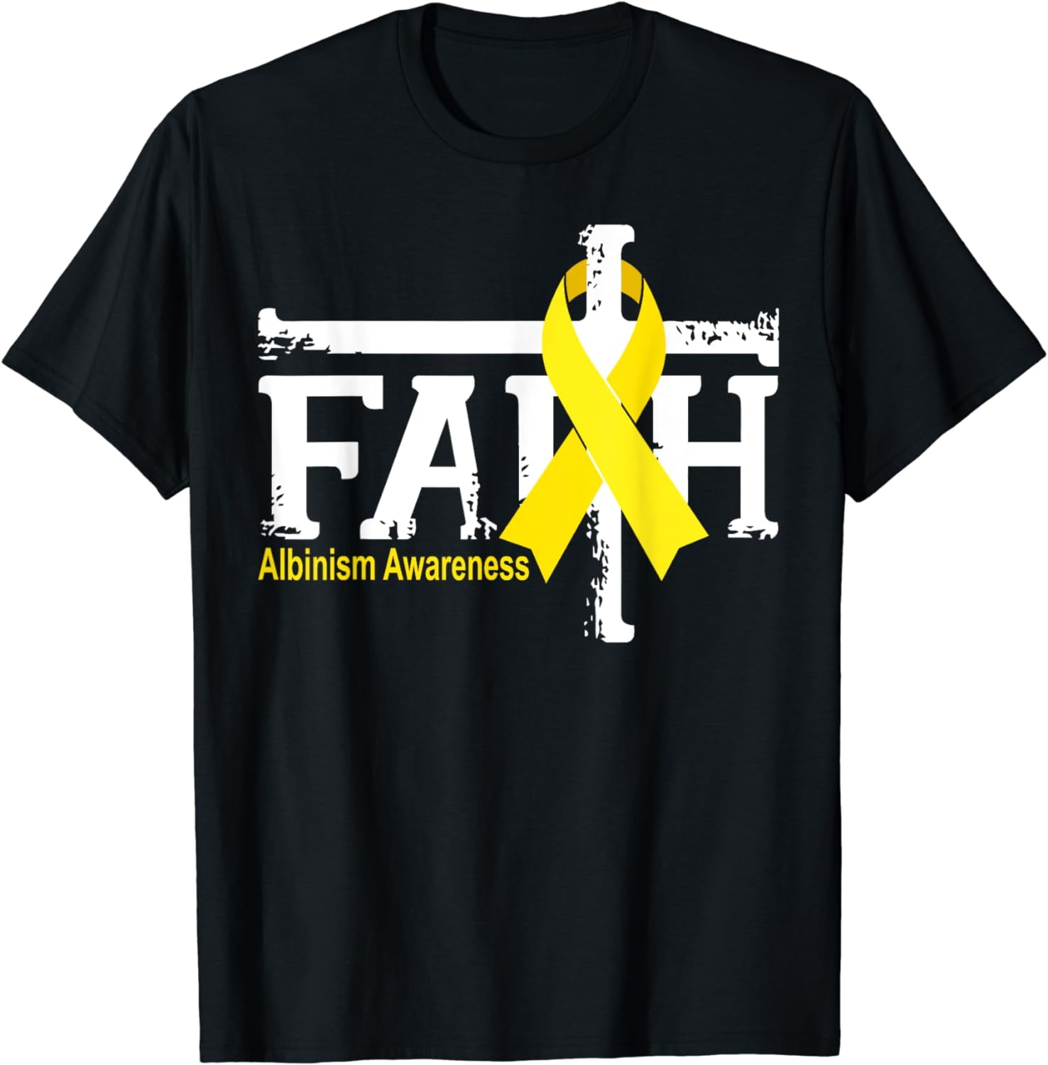 Albinism Awareness Support In June Faith Christian Cross T-Shirt ...