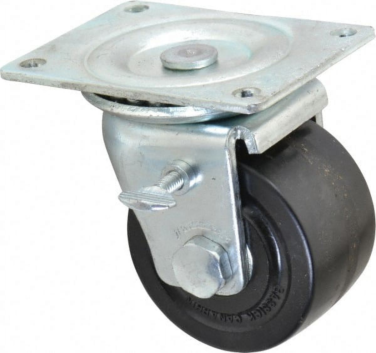 Albion 3" Diam x 1-13/16" Wide x 3-31/32" OAH Top Plate Mount Swivel ...