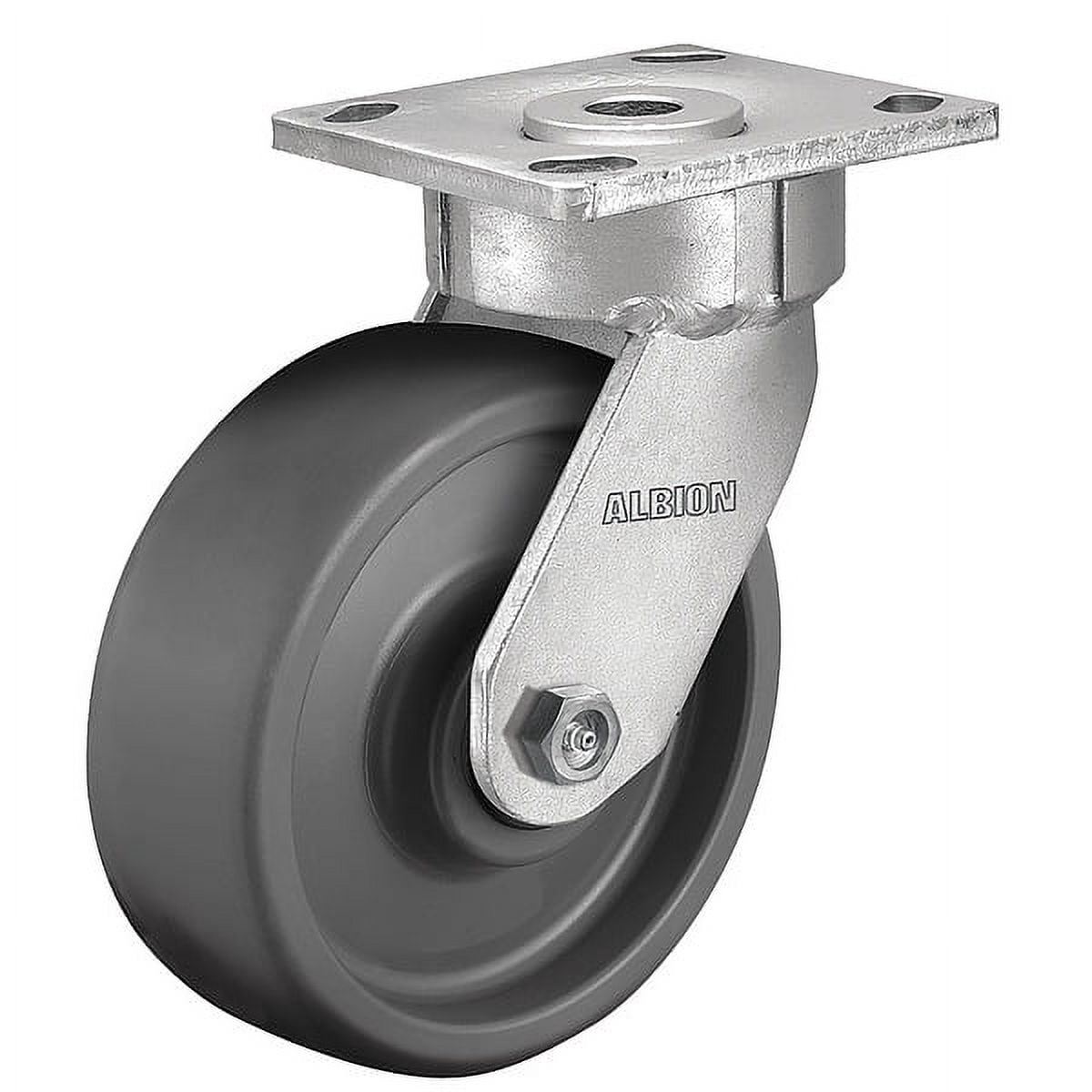 Albion Maintenance-Free Plate Caster,Wheel 2" W 18SE04228S - Walmart.com