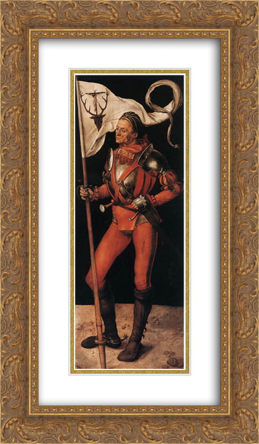 Albrecht Durer 2x Matted 14x24 Gold Ornate Framed Art Print ...