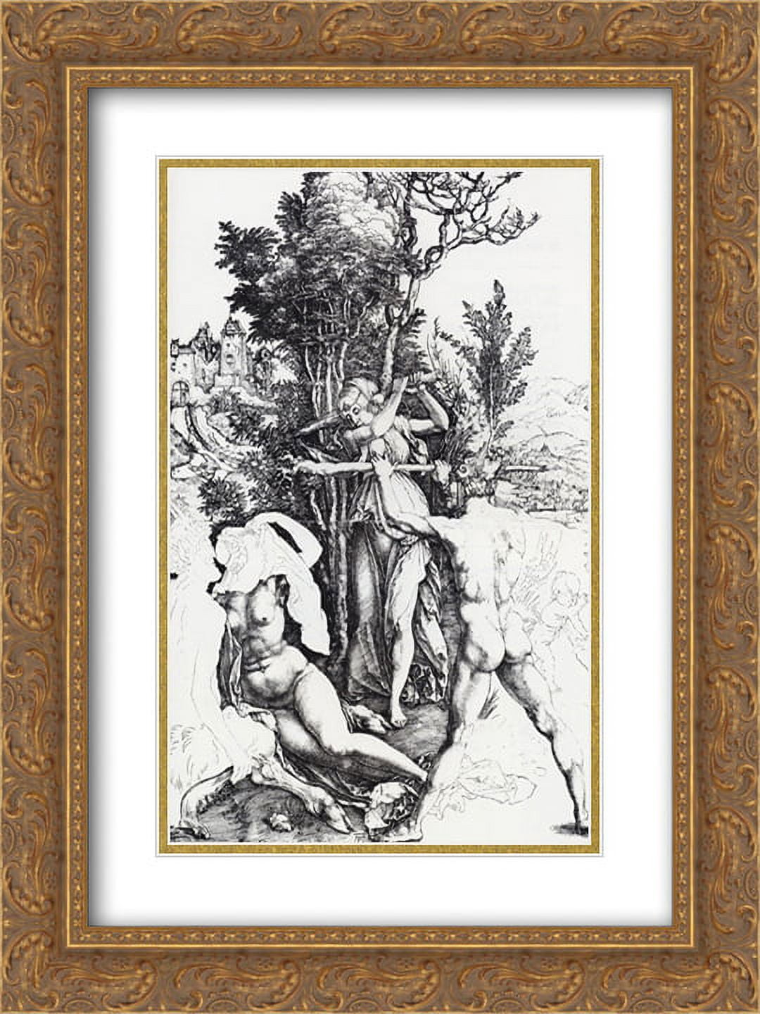 Albrecht Durer 2x Matted 20x24 Gold Ornate Framed Art Print 'Hercules ...