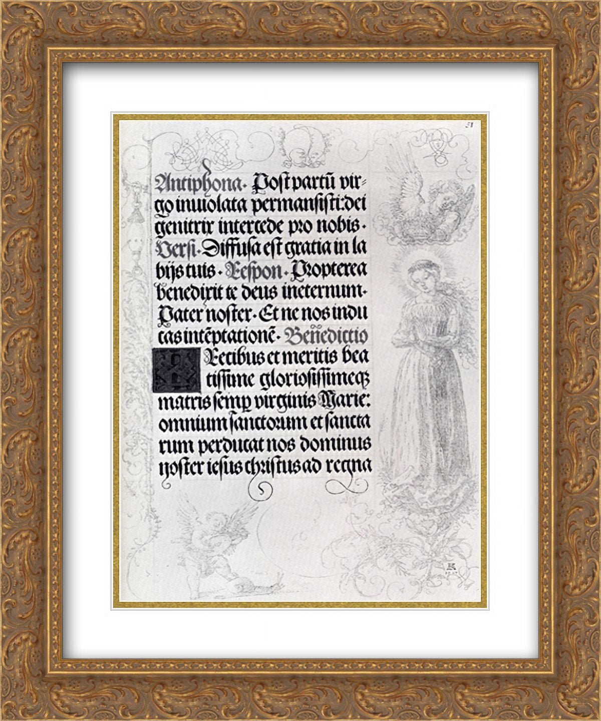 Albrecht Durer 2x Matted 20x24 Gold Ornate Framed Art Print 'Pages Of ...