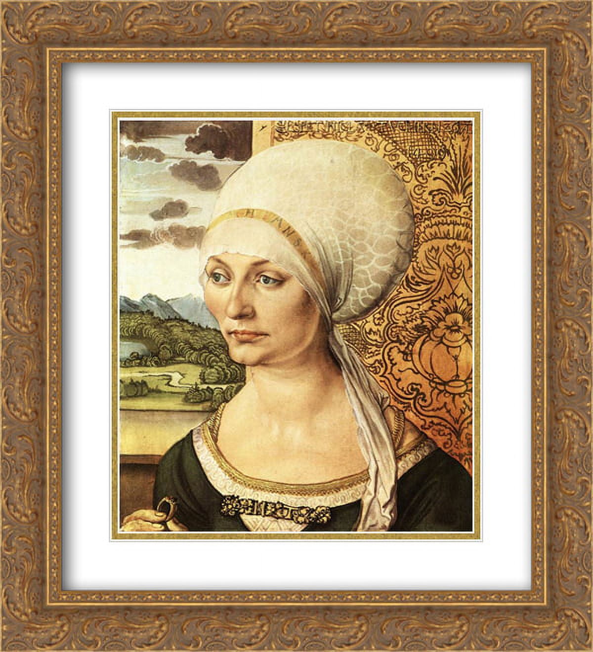 Albrecht Durer 2x Matted 20x24 Gold Ornate Framed Art Print 'Portrait ...