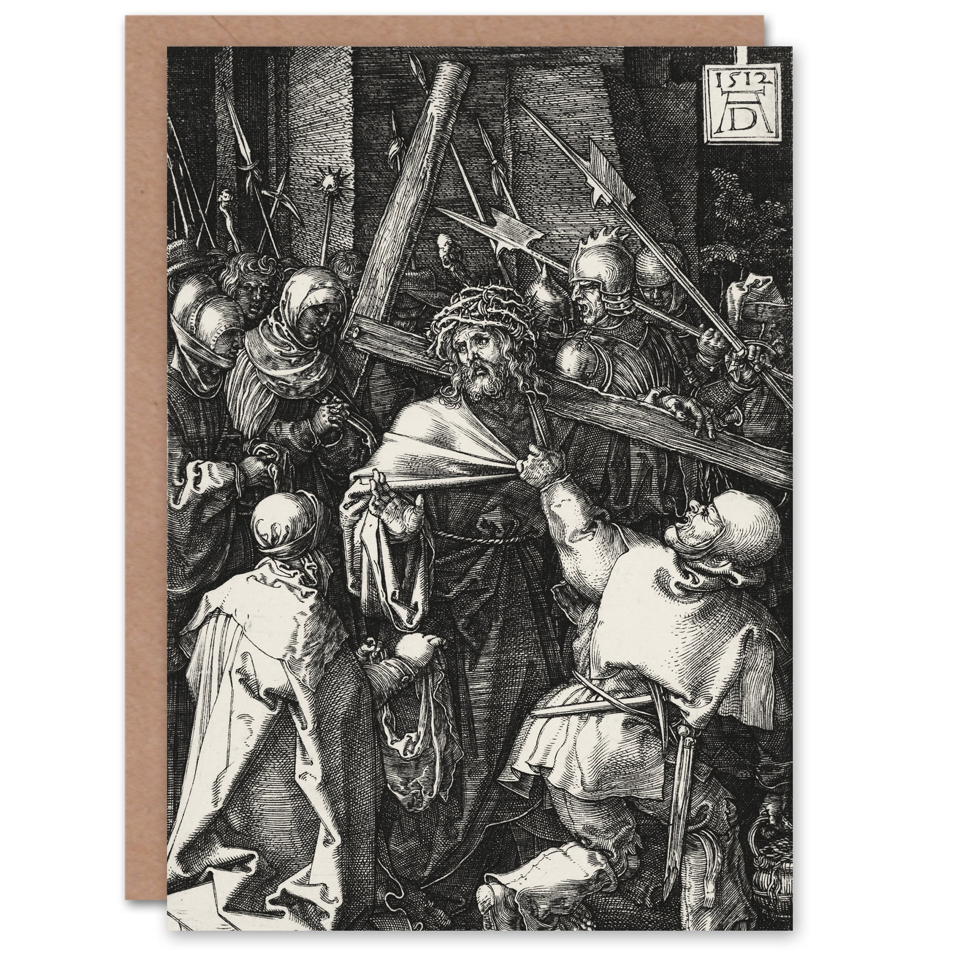 Albrecht Durer Art Card Bearing of the Cross to Golgotha - Walmart.com
