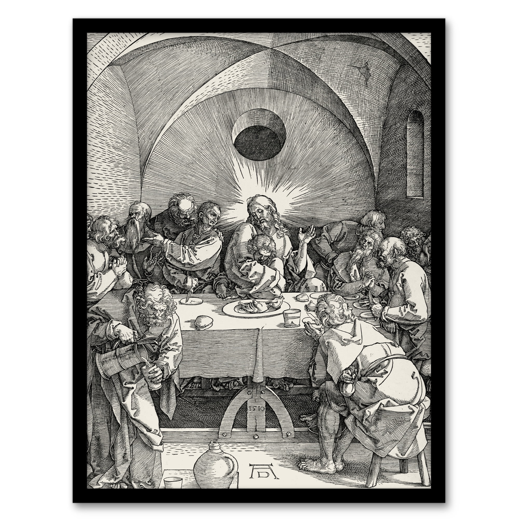 Albrecht Durer Large Passion Series The Last Supper Framed Wall Art ...