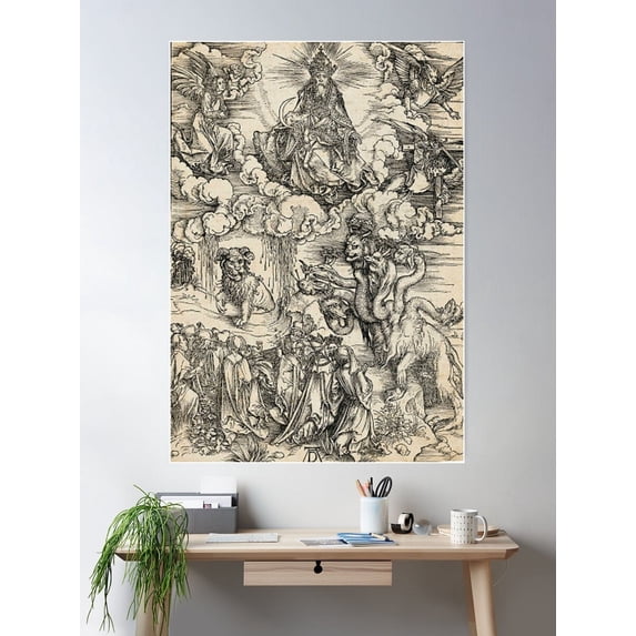 Albrecht Durer The Beast With Two Horns Poster Wall Art Modern Wall ...