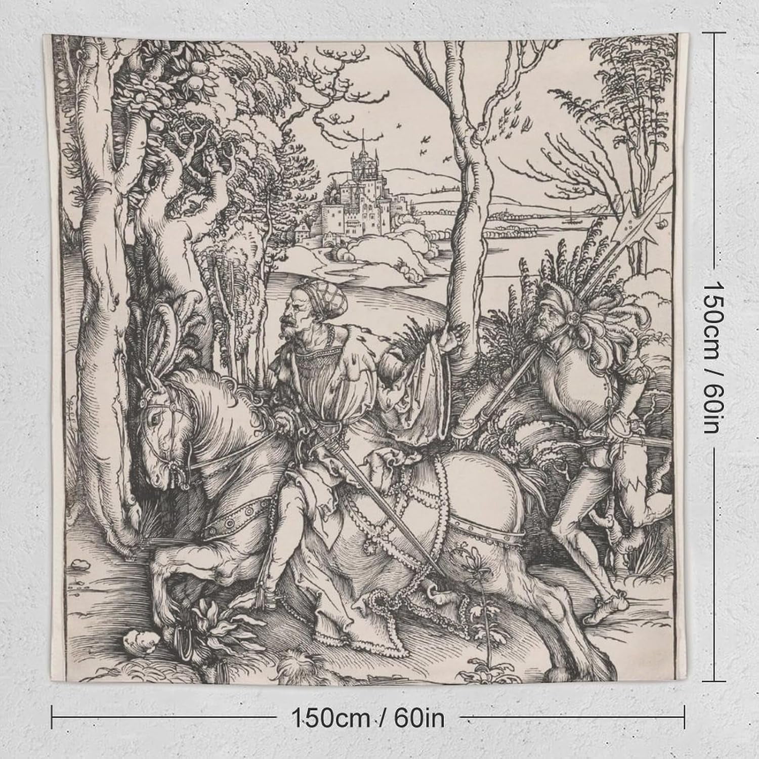 Albrecht Durer The Knight On Horseback And The Lansquenet Prints Wall ...