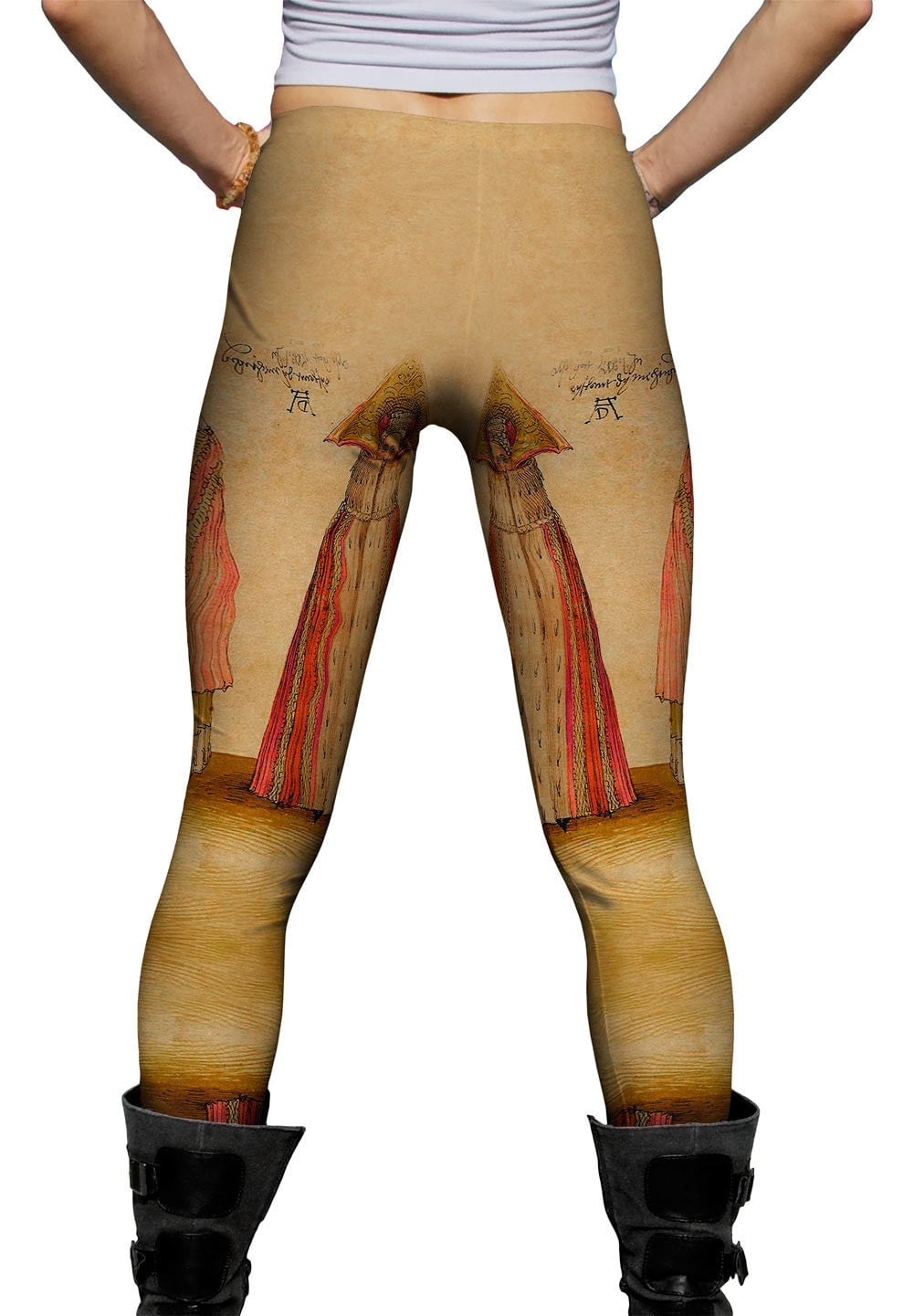 Albrecht Durer Three Mighty Ladies from Livonia 1521 Leggings - Walmart.com