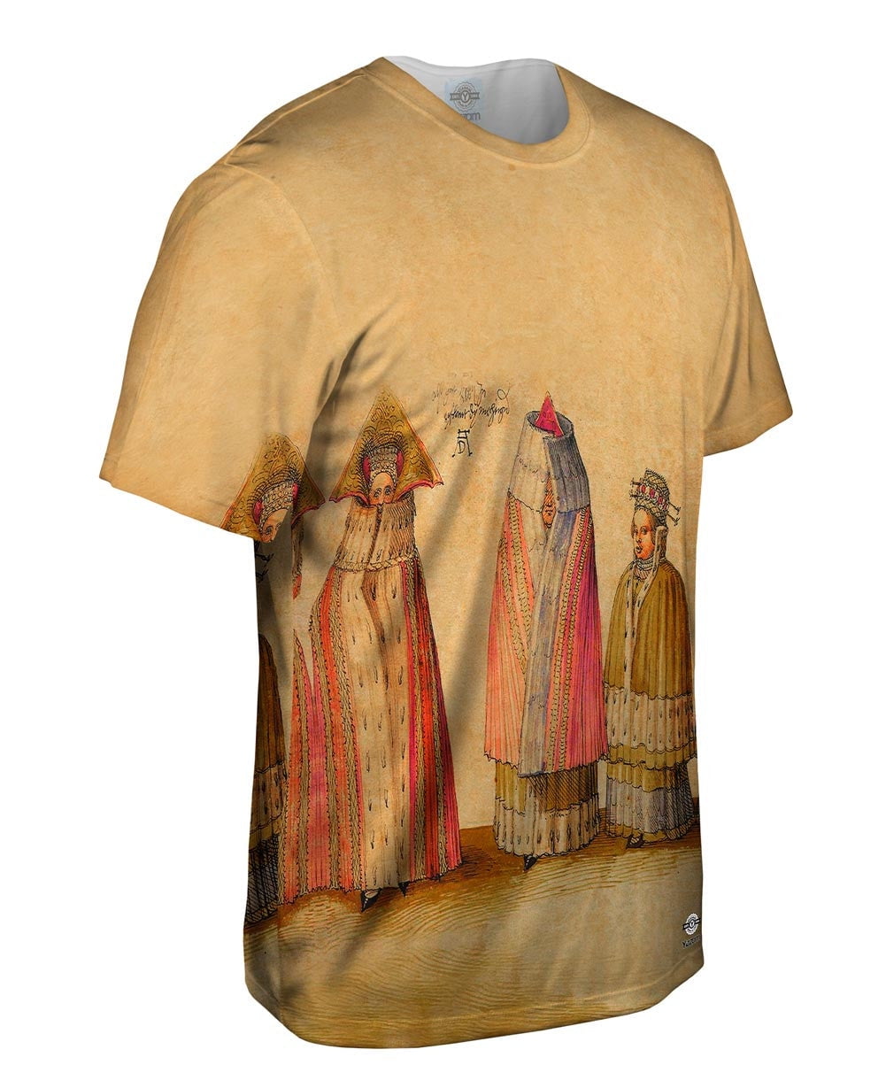 Albrecht Durer - Three Mighty Ladies from Livonia 1521 Mens T-Shirt All ...