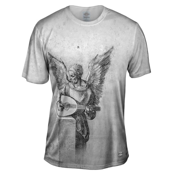 Albrecht Durer - Winged Man In Idealistic Clothing Playing a Lute 1497 ...