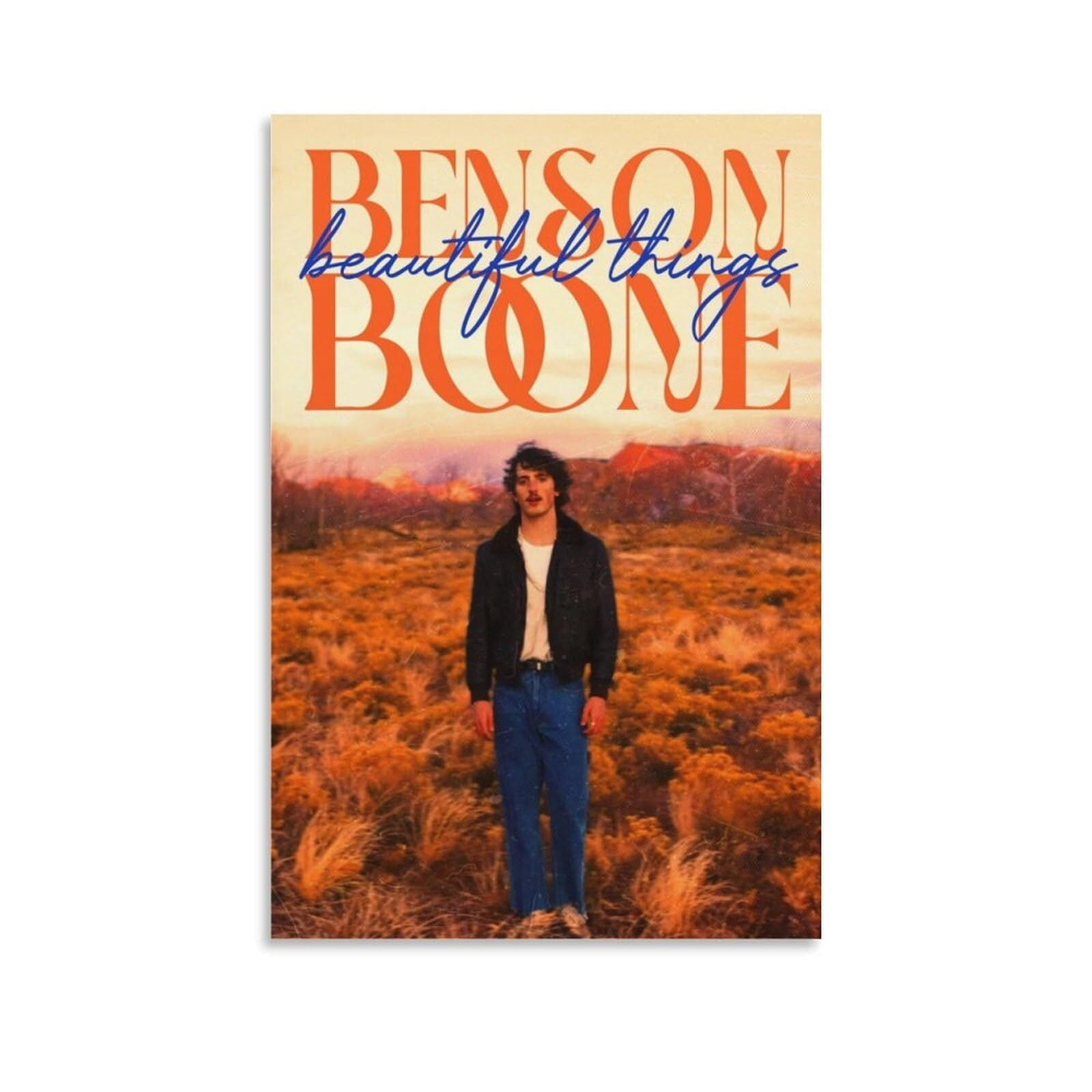 Album Benson Boone Beautiful Things Song Poster Canvas Wall Art Posters ...