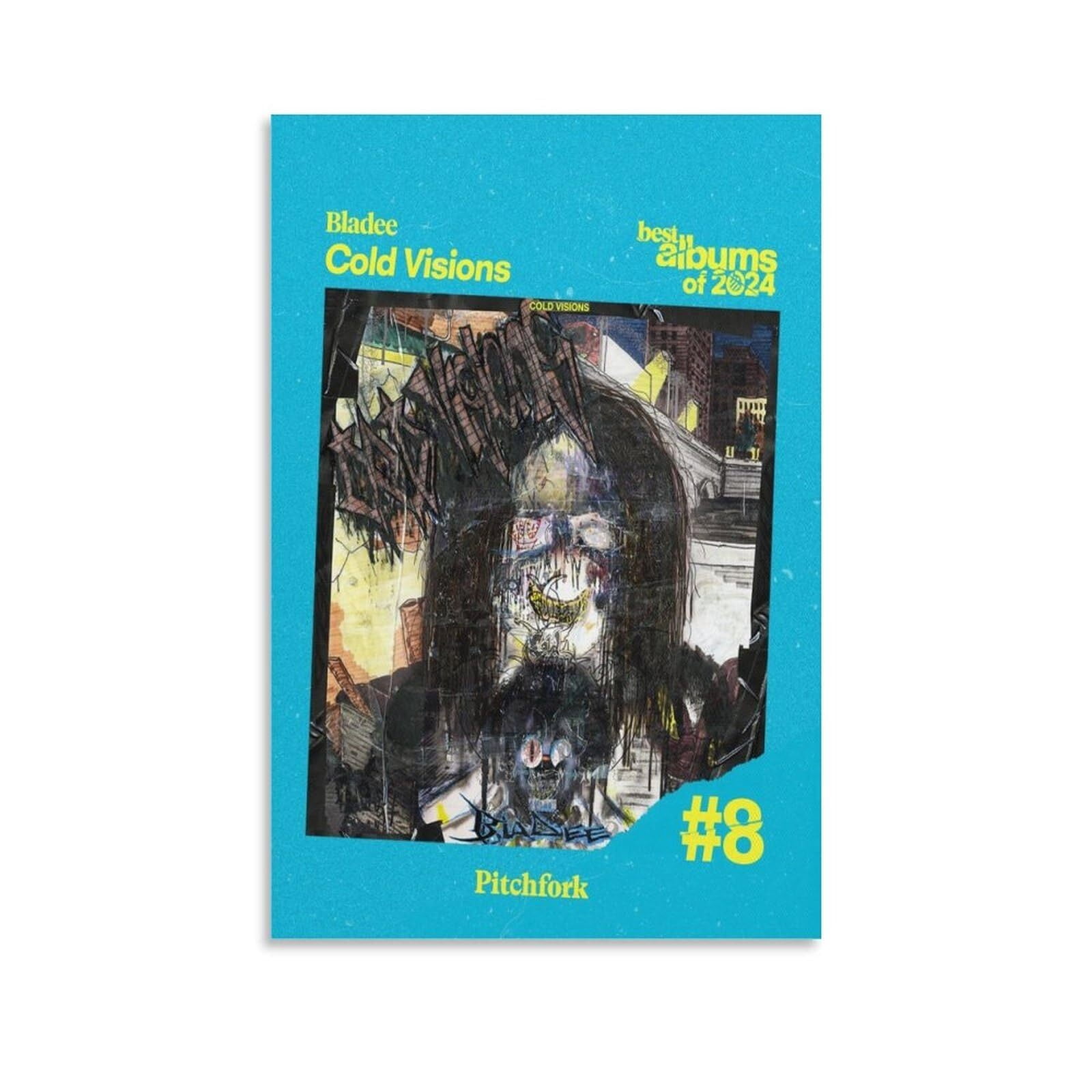 Album Bladee Cold Visions Poster Canvas Wall Art Posters For Room ...