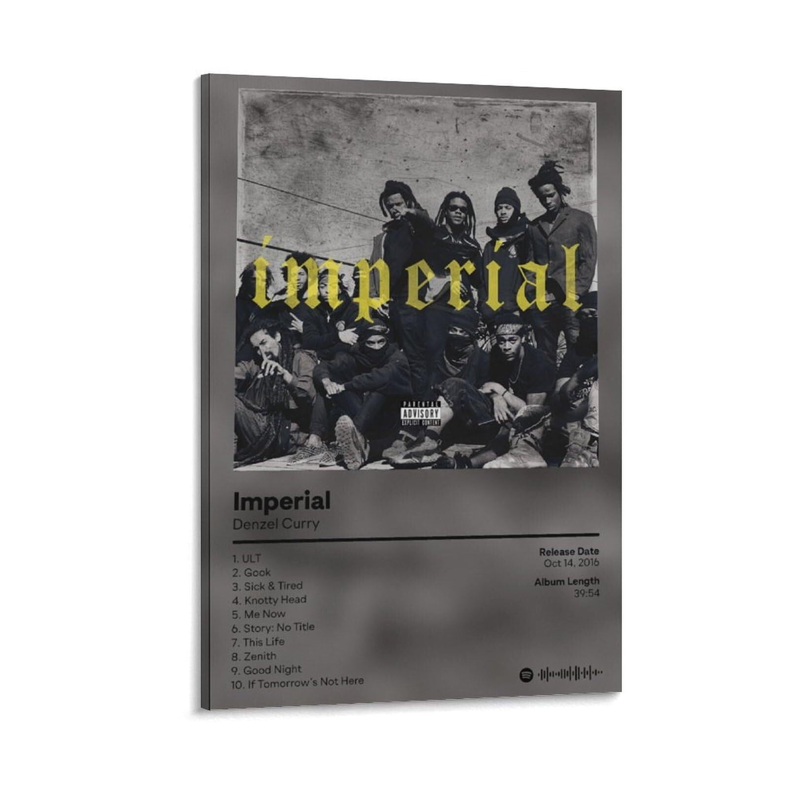 Album Cover Denzel Curry Imperial Poster Canvas Wall Art Posters For ...