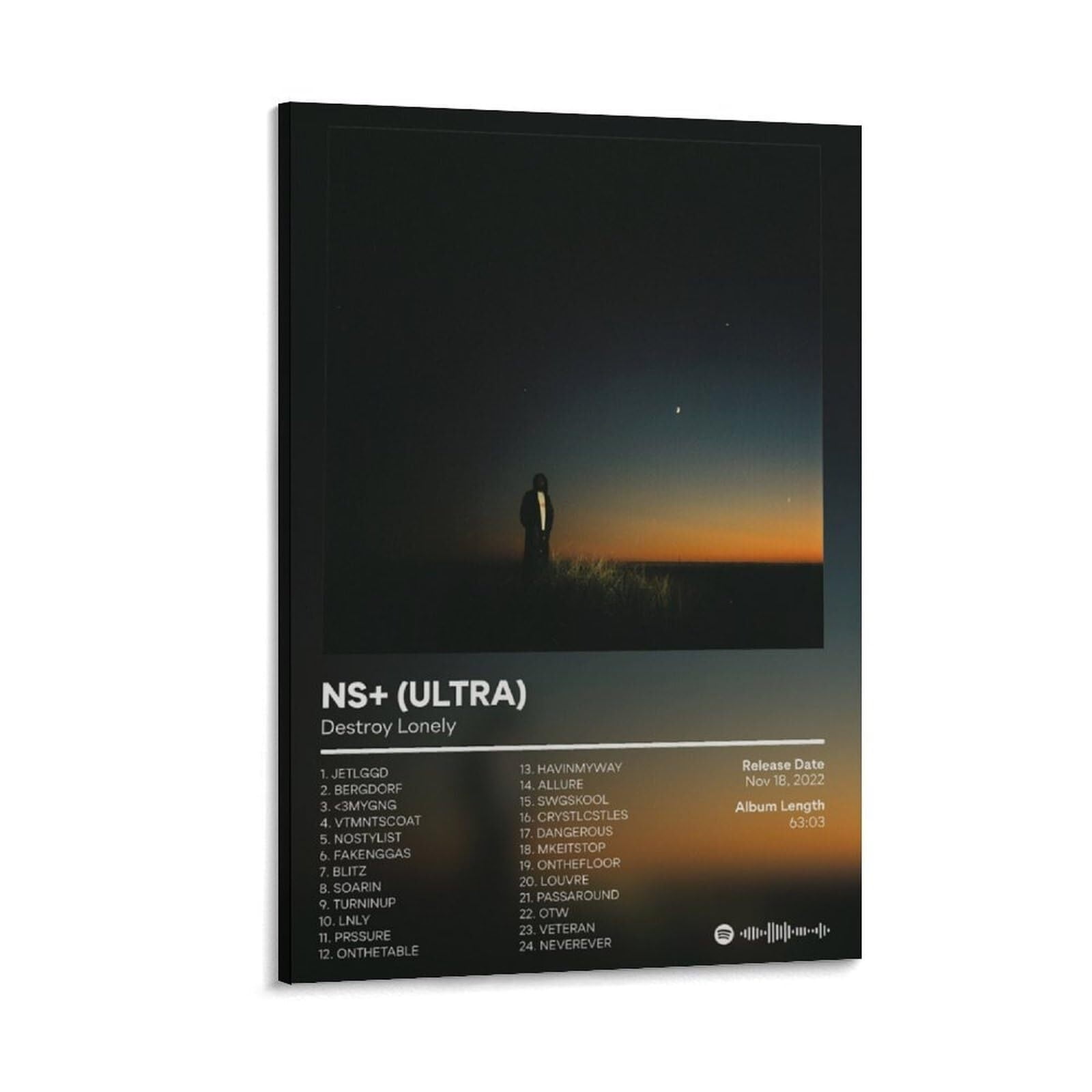 Album Cover Destroy Lonely NS+ Ultra Poster Canvas Wall Art Posters For ...