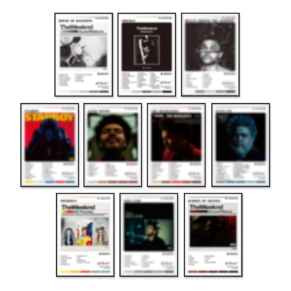 Album Cover Posters (10 Pcs 8x12 inch) Paper Prints Unframed Poster ...