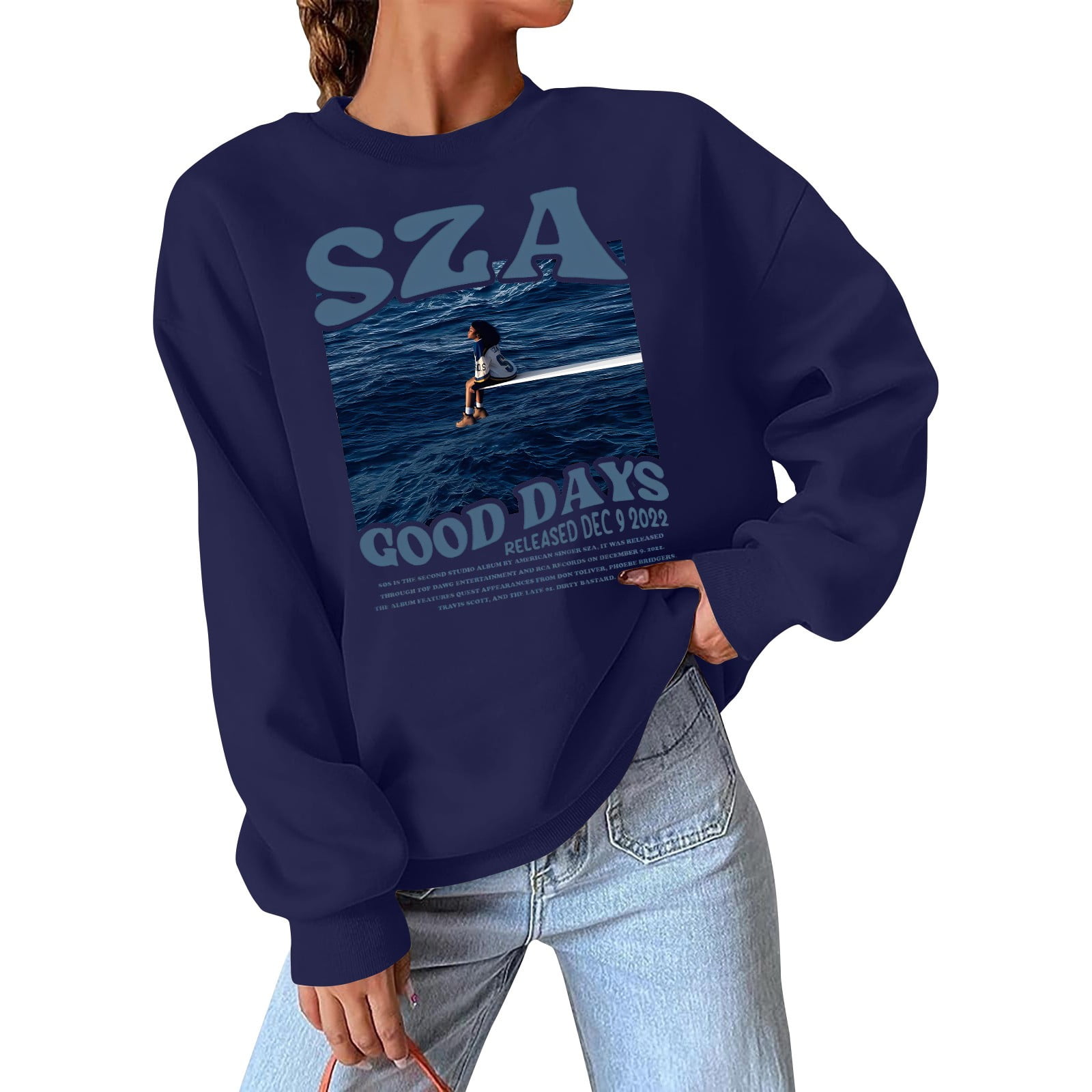 Album Sos Hoodie By Singer S-Z-A Music Fans Long Sleeve Hoodies 𝑮Ood ...
