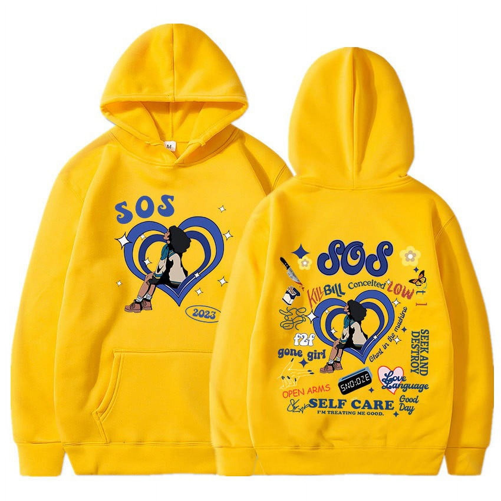Album Sos Hoodie By Singer S-Z-A Music Fans Long Sleeve Hoodies 𝑮Ood ...