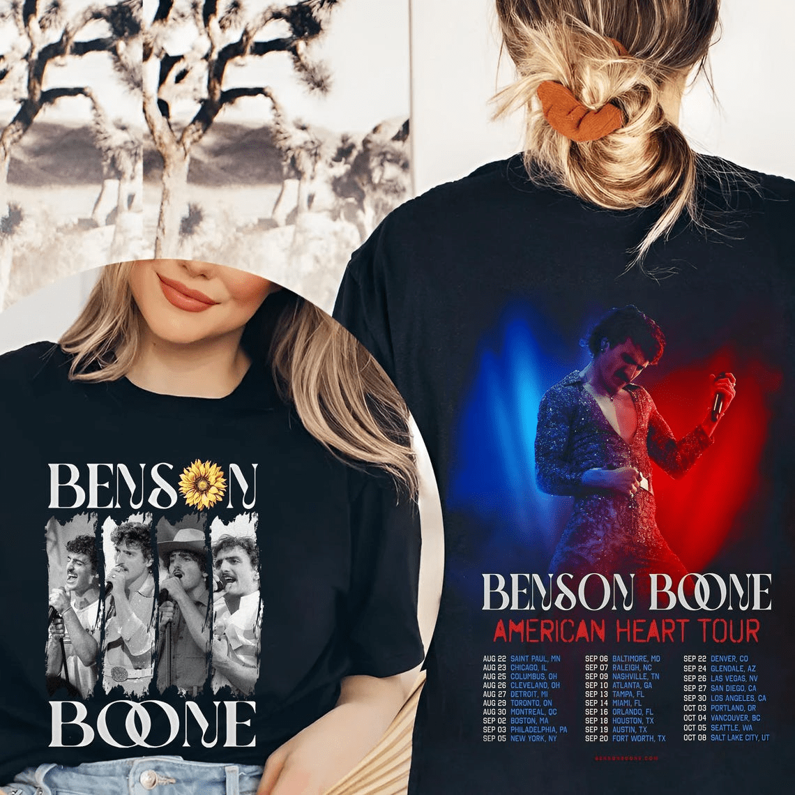 Album Tour 2025 Shirt Bee...nson tee B0...oone Tshirt Vintage Concert ...