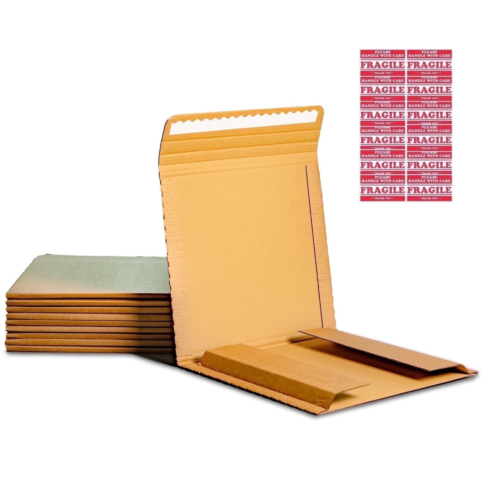 AlbumArmor Vinyl Record Shipping Boxes with Fragile Stickers, LP ...