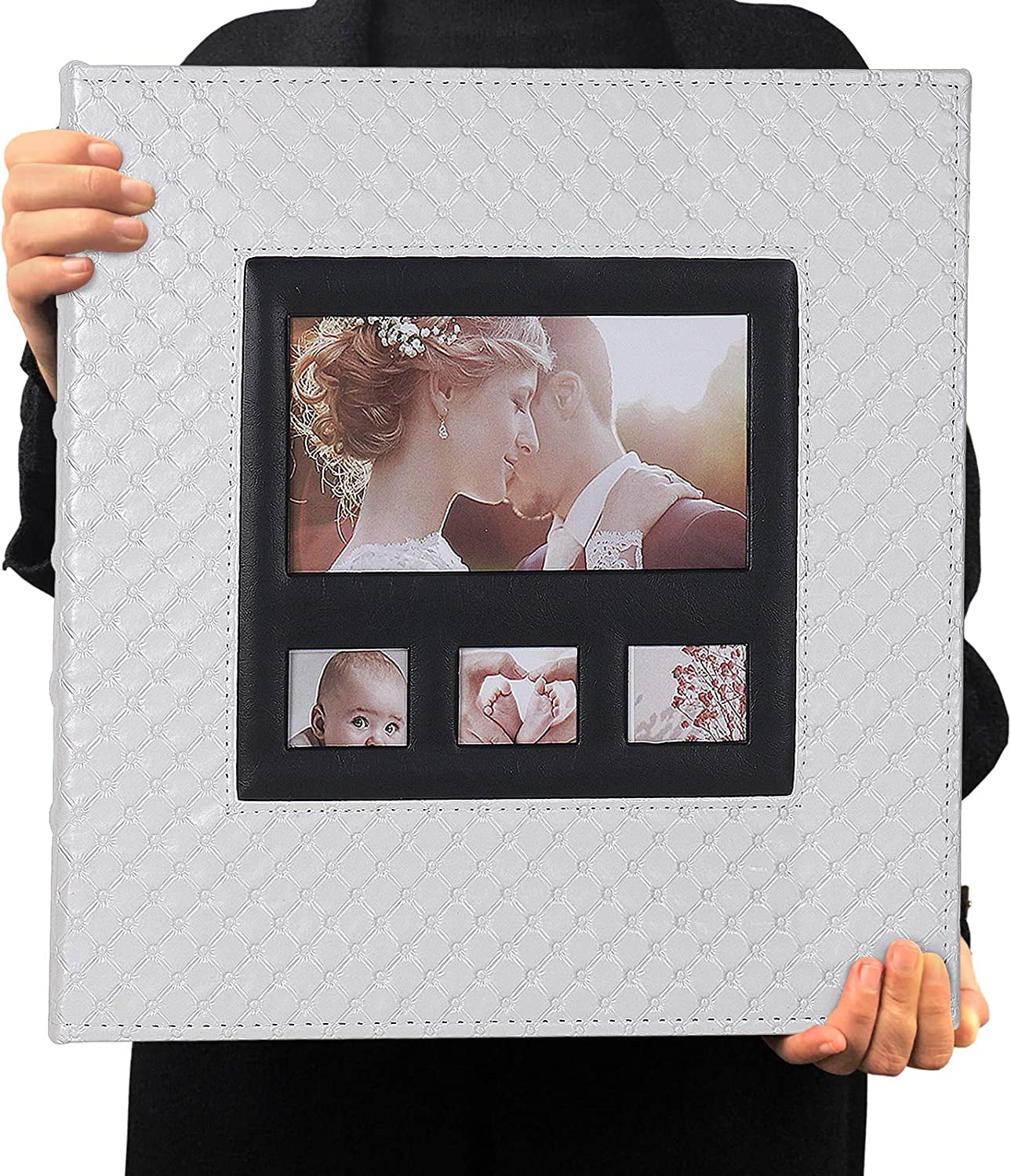 Albums for Photos 4x6 600 Photos Button Grain Leather Extra Large ...