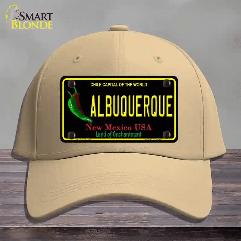 Albuquerque New Mexico Black State Novelty License Plate Hat Cotton ...
