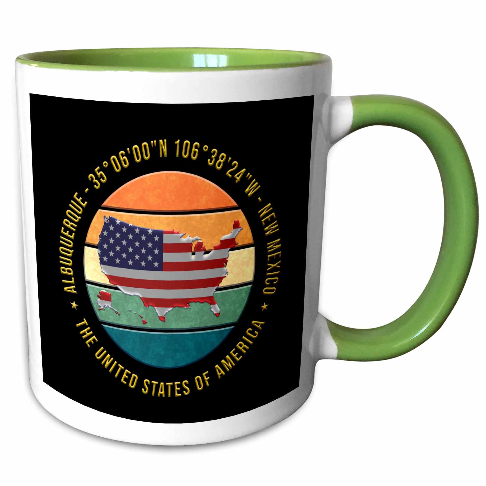 3drose, Albuquerque, New Mexico, Geographic Coordinates, Usa Map, Flag ...