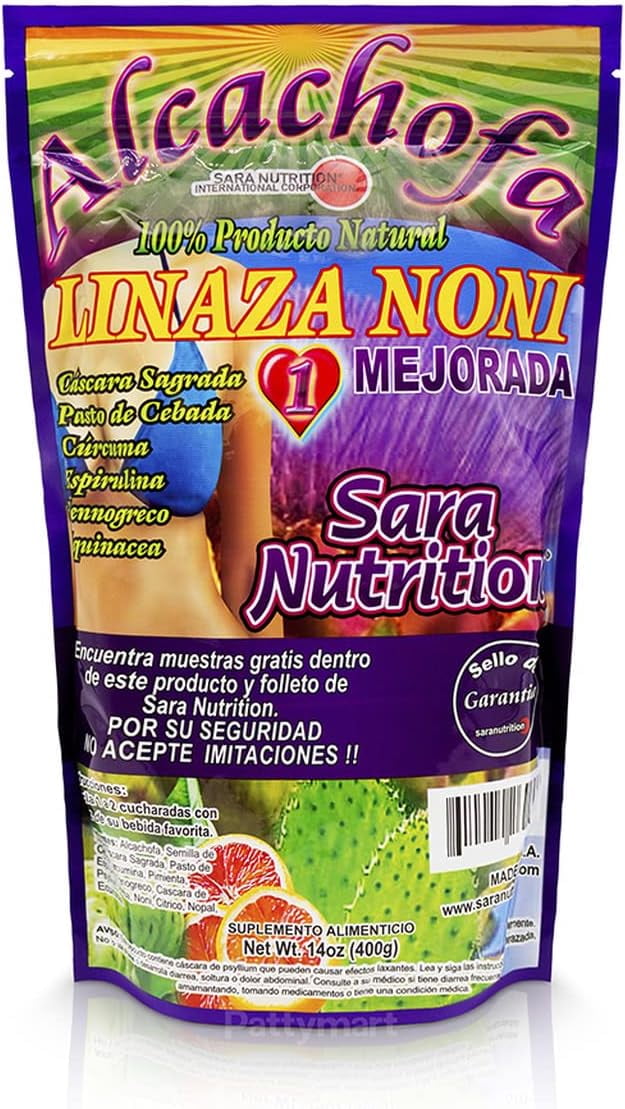 Alcachofa Linaza Noni/Artichoke Flax Seed Noni by Sara Nutrition ...