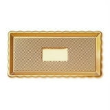 Alcas 018/4 Rectangular Medoro Plastic Tray 5.91" x 15.94" x 0.31" High ...