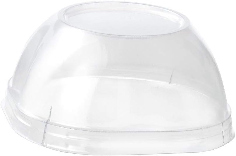 Alcas Clear Dome Lid for 16.91-Ounce Scoop Plastic Ice Cream Cup - Case ...