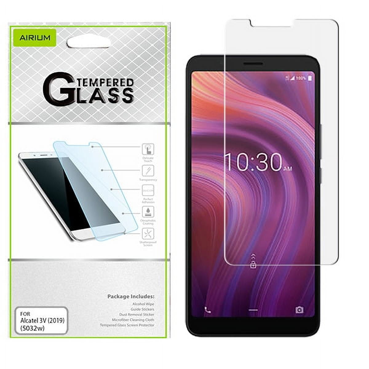 Alcatel 3V / 2019 [5032w] Screen Protector Tempered Glass Ultra-Clear ...
