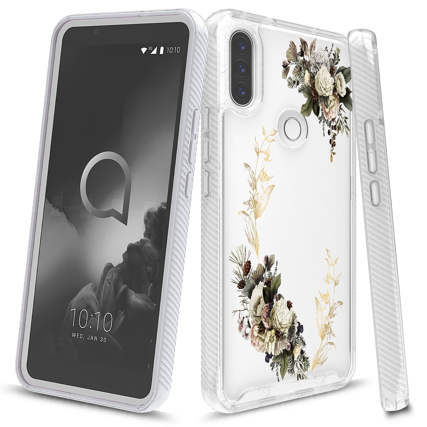 Alcatel 3V 2019 Case, KAESAR Graphic Design Shockproof Impact Resistant ...