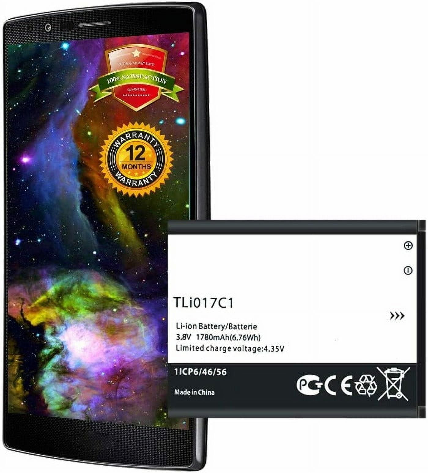 Alcatel Battery TLi017C1 | Replacement For One Touch, DAWN, STREAK ...