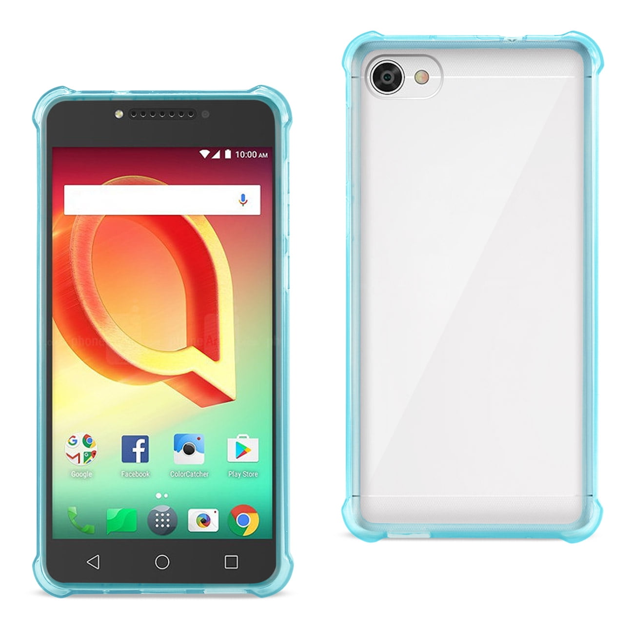 Alcatel Crave Clear Bumper Case With Air Cushion Protection In Clear ...