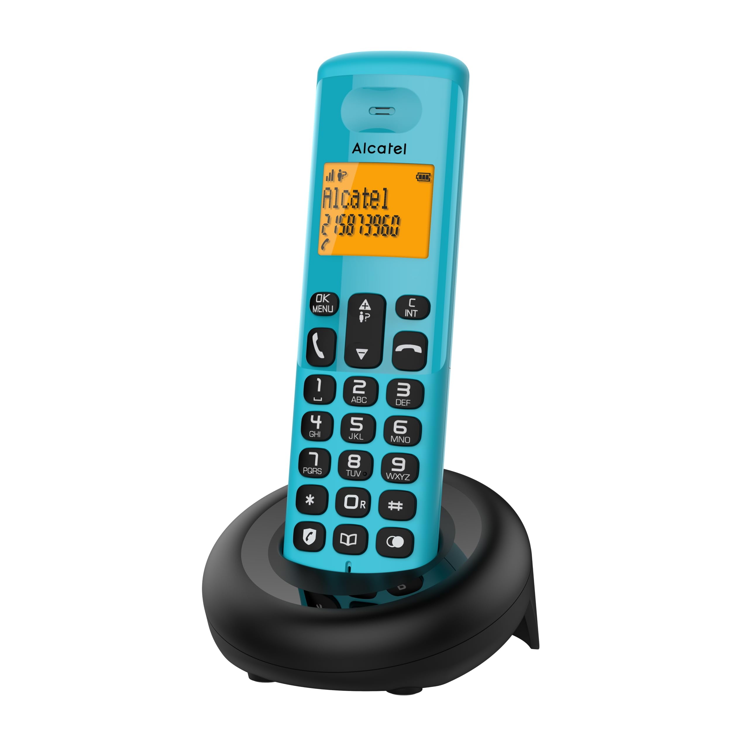 Alcatel E160 Blu Telefono Cordless DECT con Blocco Chiamate ...