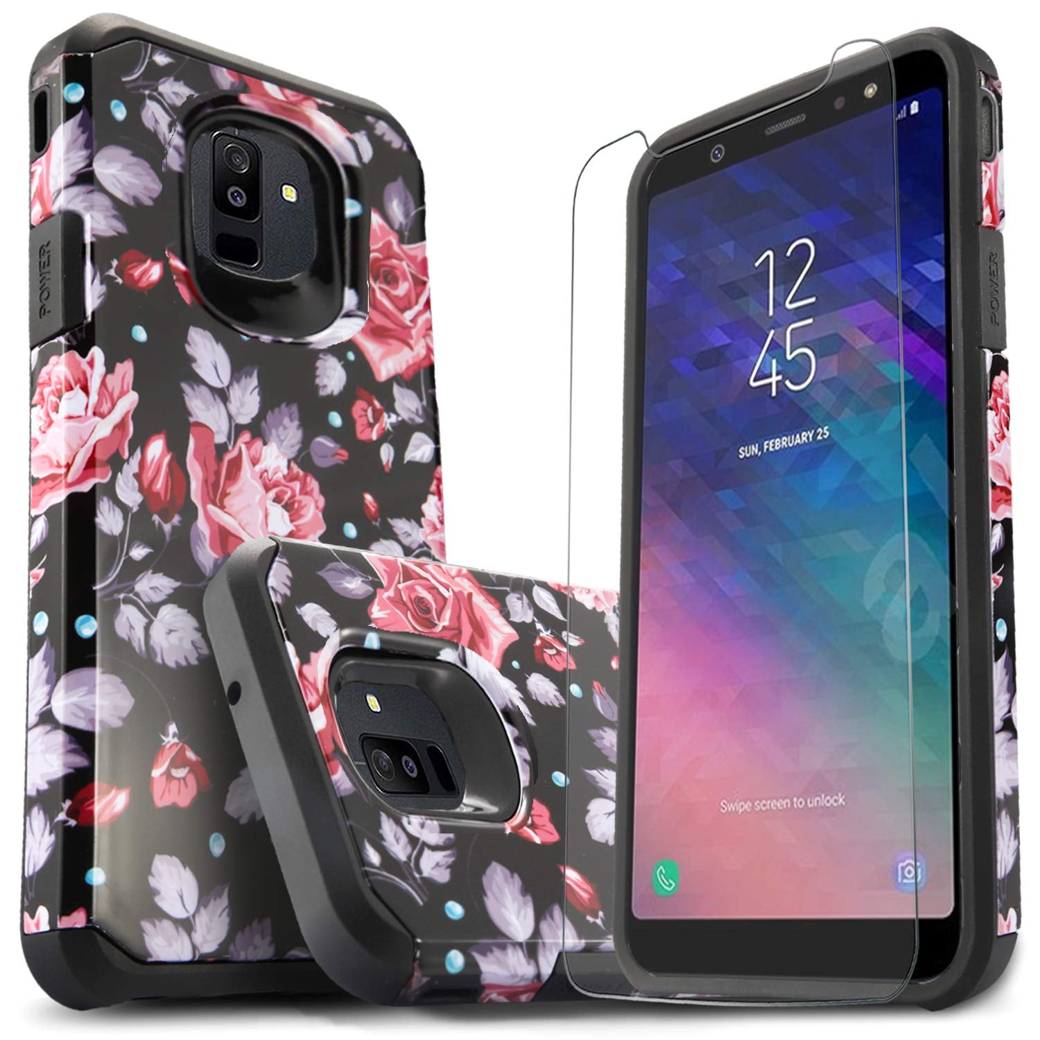 Alcatel Tetra 5041C Case, W/[Tempered Glass Screen Protector], Heavy ...