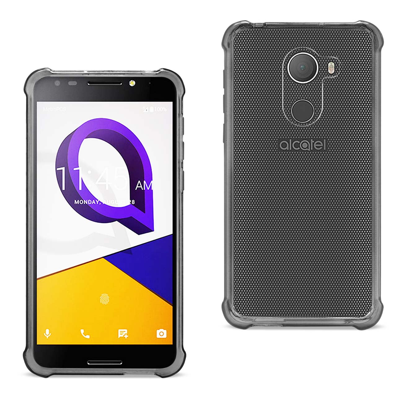 Alcatel Walters Clear Bumper Case With Air Cushion Protection In Clear ...