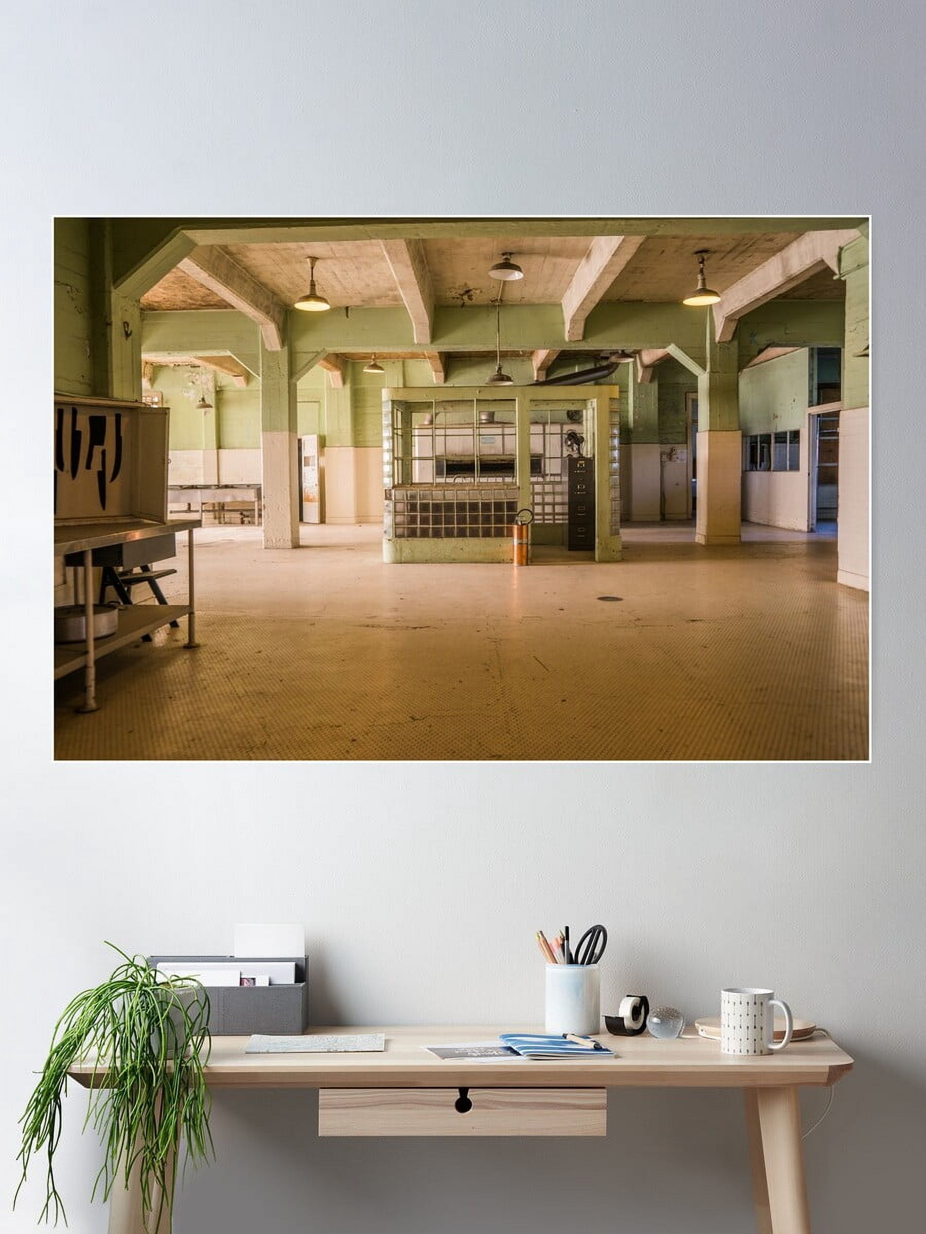 Alcatraz Kitchen Poster Wall Art, Modern Wall Decor For Living Room ...