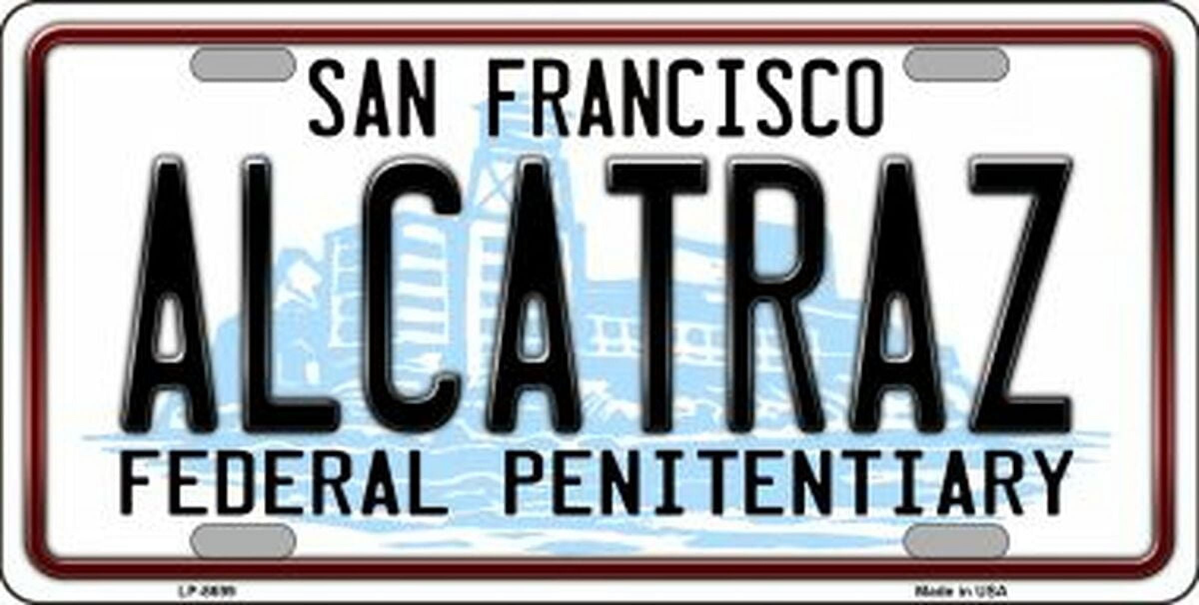 Alcatraz Penitentiary Metal License Plate - Walmart.com