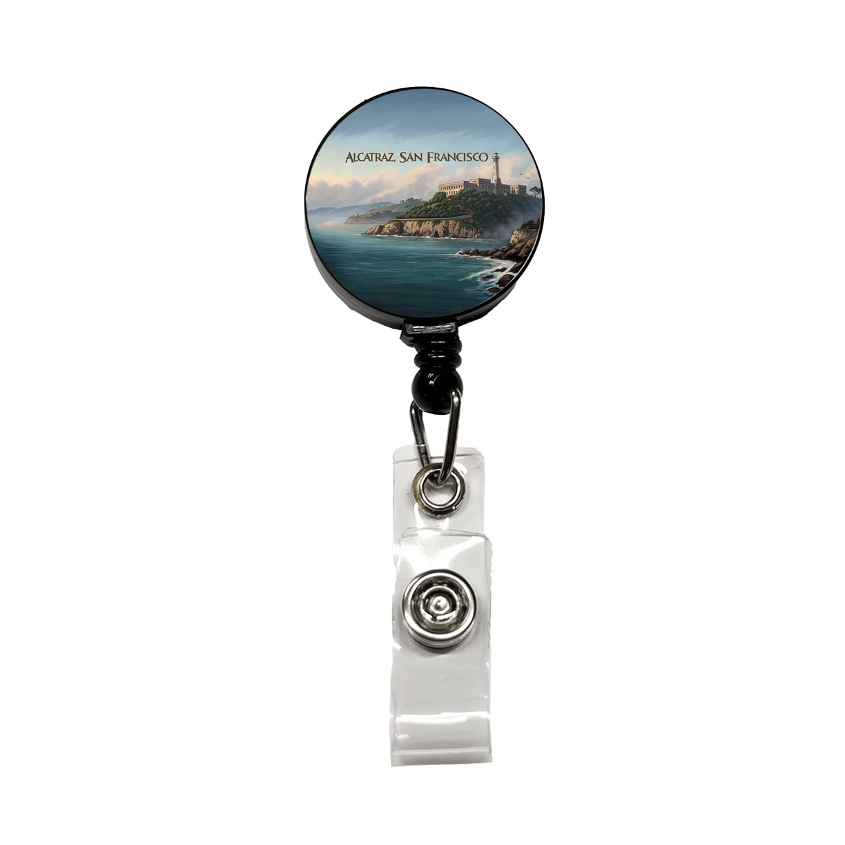 Alcatraz Prison Island San Francisco Retractable Reel ID Badge Key Card ...