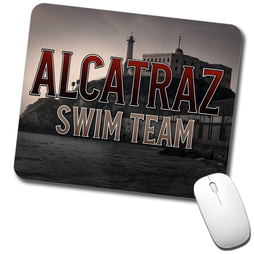 Alcatraz Prison Swim Team Funny Mouse Pad Low Profile Gaming Mat ...
