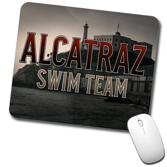 Alcatraz Prison Swim Team Funny Mouse Pad Low Profile Gaming Mat ...
