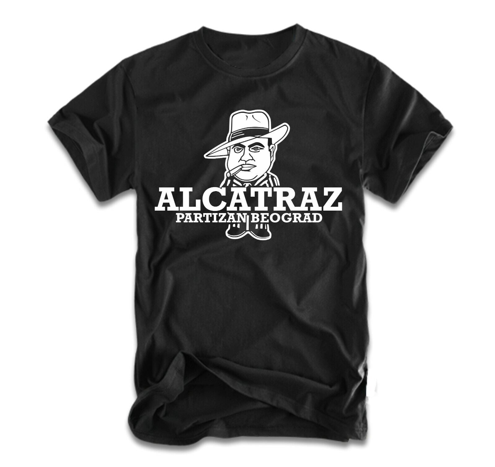 Alcatraz T-Shirt Ultras Partizan Belgrade Beograd Grobari - Walmart.com