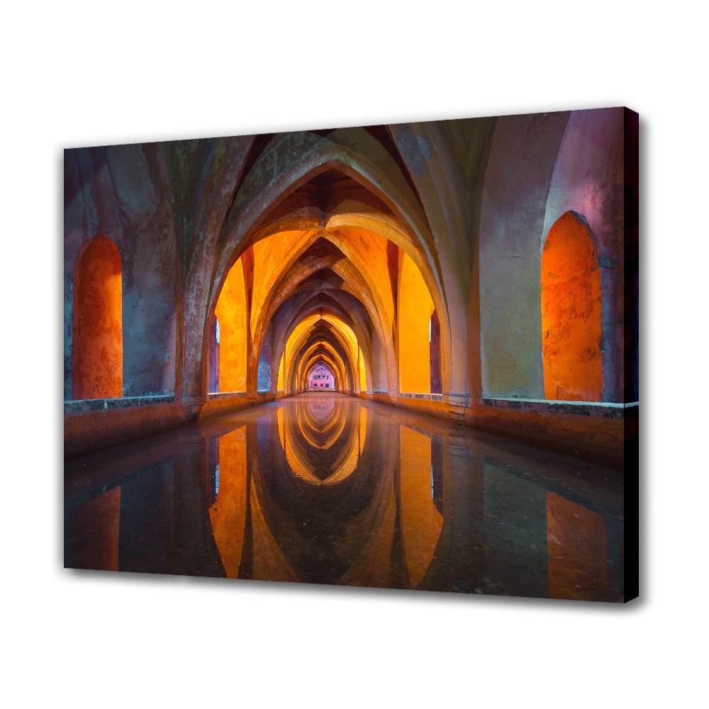 Alcazar Bath Seville Spain Canvas Poster Bedroom Decor Sports Landscape ...