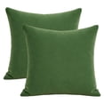 Alchemic Living Set of 2 Emerald Green Luxurious Soft Velvet Rectangle ...