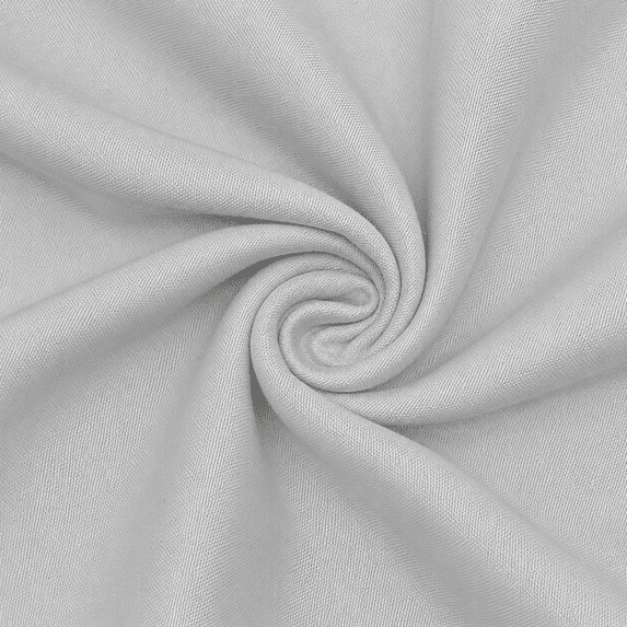 Alchemic Living Unisex White Cotton Silk Plain Fabric – 44" Wide ...