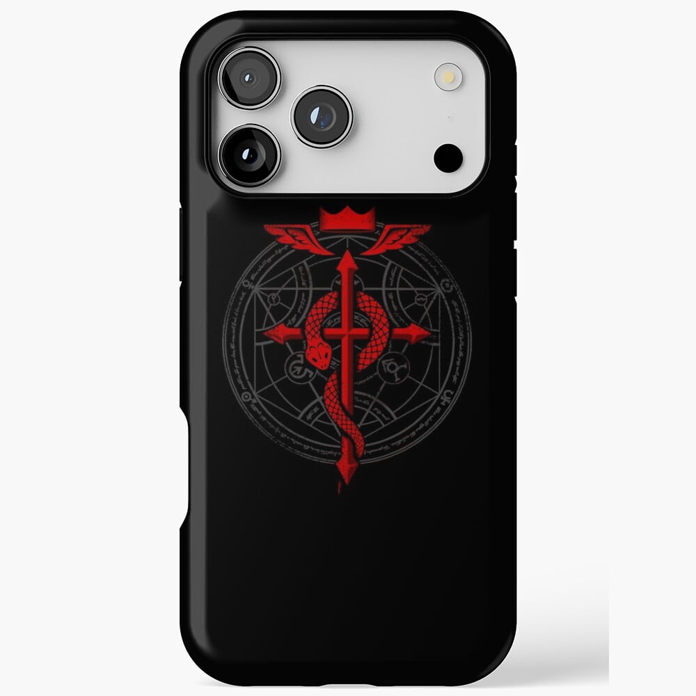 Alchemist Flamel Symbol Anime Art iPhone Case 17 11 12 13 14 15 16 Pro ...