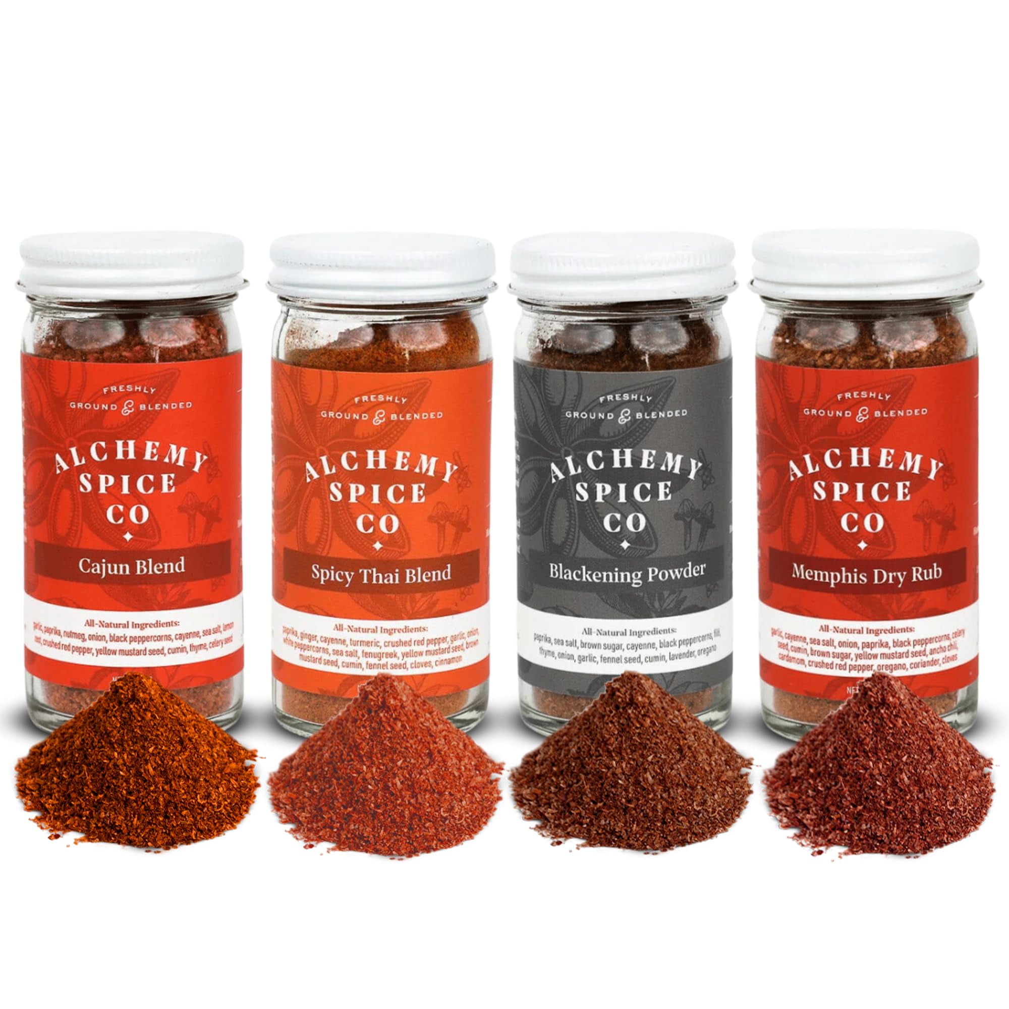 Alchemy Company It’s BDF32 Getting Hot In Blend of 4 - 11 oz Total | Includes Spicy Thai, Cajun ...