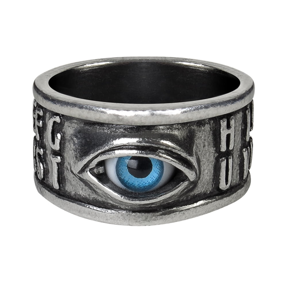 Alchemy Gothic Antique Realistic Pewter Spirit Board Ouija Eye Ring ...