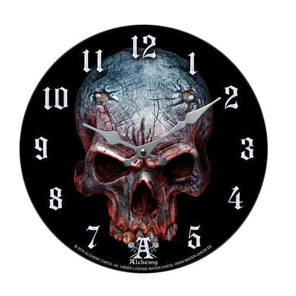 Alchemy Gothic Birth of a Demon Clock Home Decor Skull Wall Clocks ...